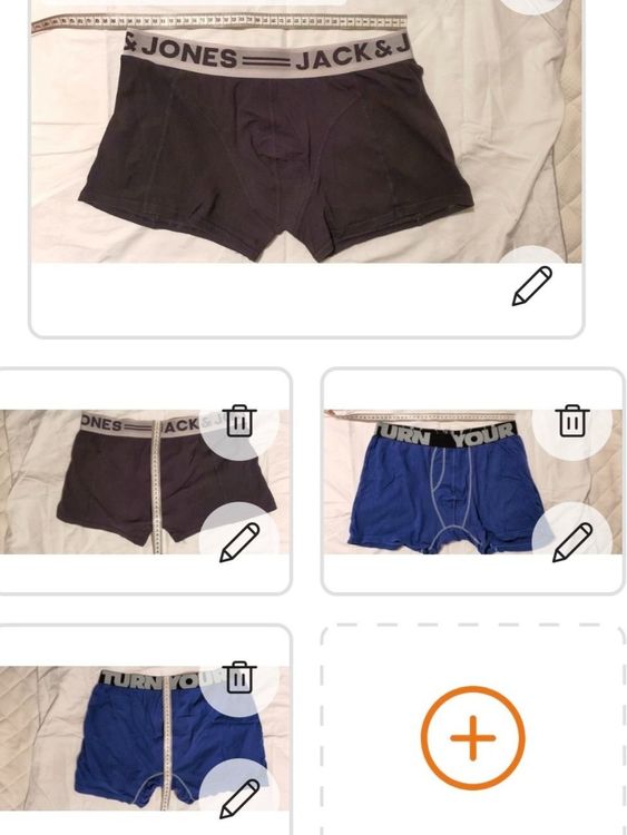 36cm Bund 2 Boxers Jack & Jones und your turn sexy Männerset (Gebraucht ...