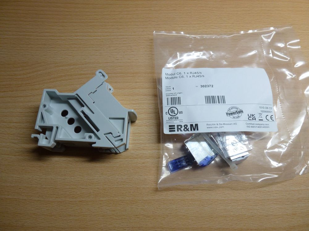 RJ45 DIN Modul R&M mit Anschlussmodul (Neu (gemäss Beschreibung)) in ...