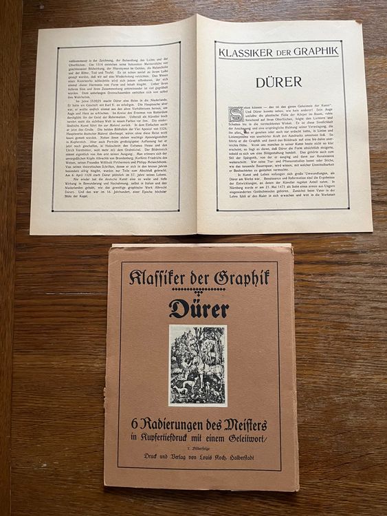 Dürer Klassiker der Graphik, 6 Kupferstiche, Rarität (Gebraucht) in ...