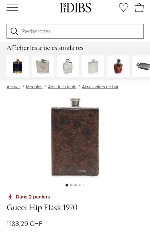 Rare flasque de bar Gucci années 1960 - 1970 (Gebraucht) in Chêne-Bourg ...