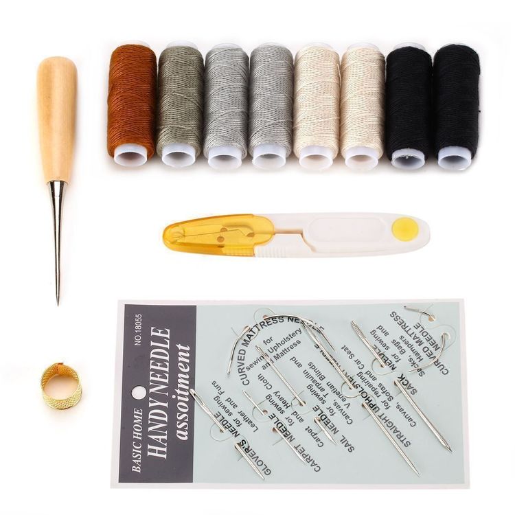 18tlg Hand Ledernadeln Nähzubehör Set (Neu (gemäss Beschreibung)) in ...