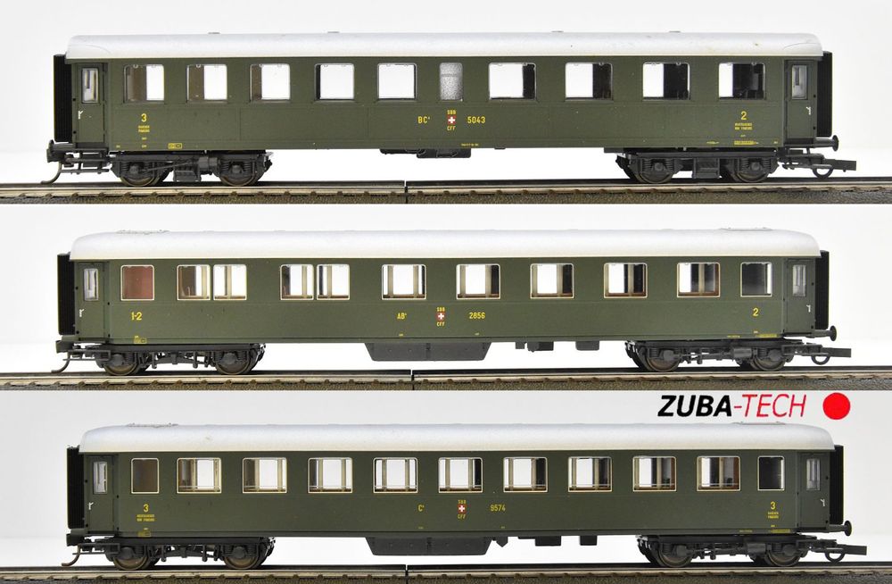 3x Roco Stahlwagen der SBB H0 GS ohne OVP | Acheter sur Ricardo