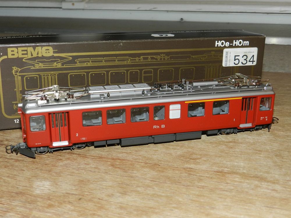 Bemo H0m Triebwagen ABe 4/4 der RhB 501 | Kaufen auf Ricardo