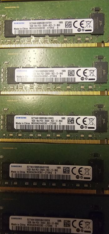 Samsung DDR4 16GB 1Rx4 PC4-2666V RC2 12 ECC RAM top zustand (Gebraucht ...