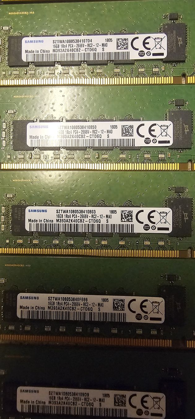 Samsung DDR4 16GB 1Rx4 PC4-2666V RC2 12 ECC RAM top zustand (Gebraucht ...
