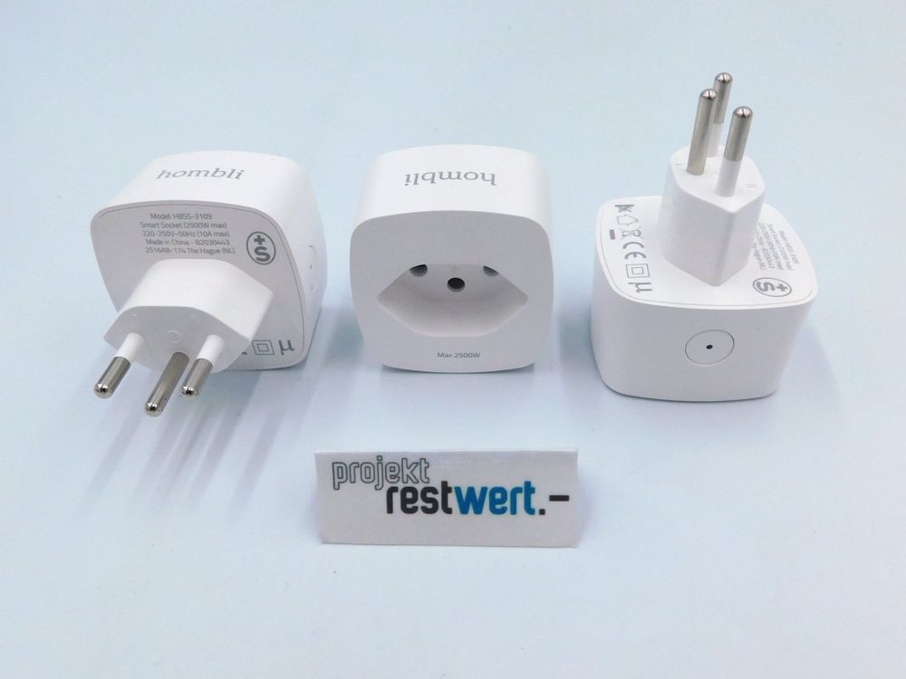 Smart Socket (Steckdose CH) 3er-Set HOMBLI (Neu und originalverpackt ...