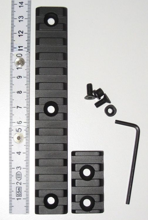 Set von 5 Picatinny Schienen (Alu Legierung) für Keymod | Kaufen auf ...