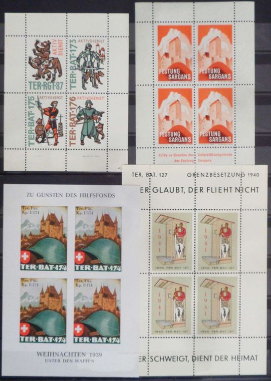 SOLDATENMARKEN: 4 postfrische Blocks ** (100.–) | Kaufen auf Ricardo