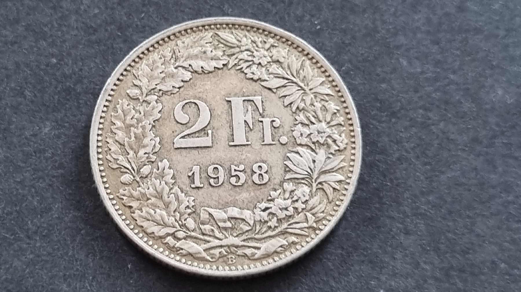 Pièce rare: 2 Francs Suisse 1958 - Parfait état! (D'occasion) à Vésenaz ...