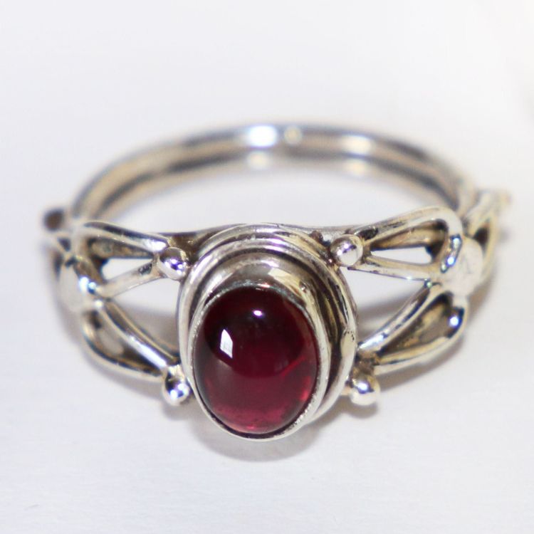 Granat Ring Gr.56 Sterling Silber 925 Sterlingsilber Rot (Neu und ...
