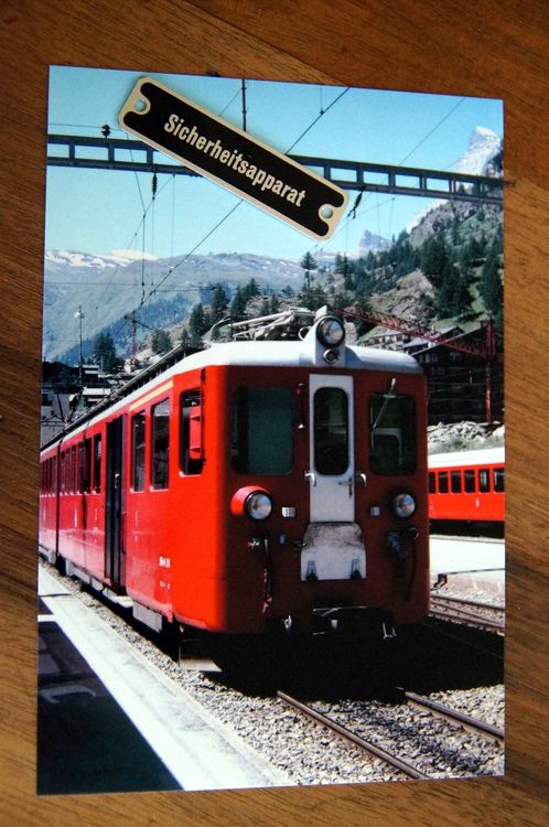 Brig-Visp-Zermatt Personenzug - Zermatt, 1979 (Foto) (Gebraucht) in ...