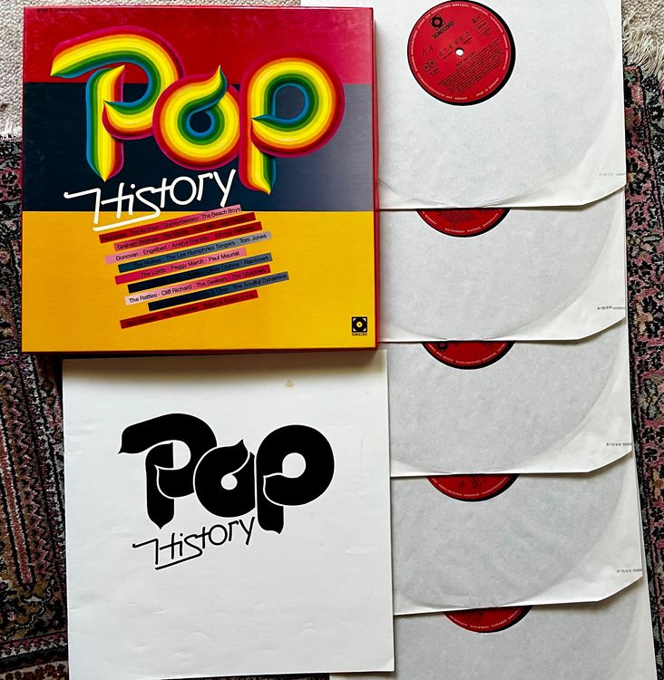 Pop History 5 LP Box Rod Stewart The Shadows The Sweet TOP (Gebraucht ...