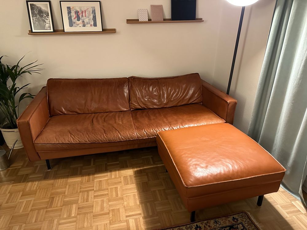 Texeda 3er Sofa tabacco inkl. Hocker | Kaufen auf Ricardo