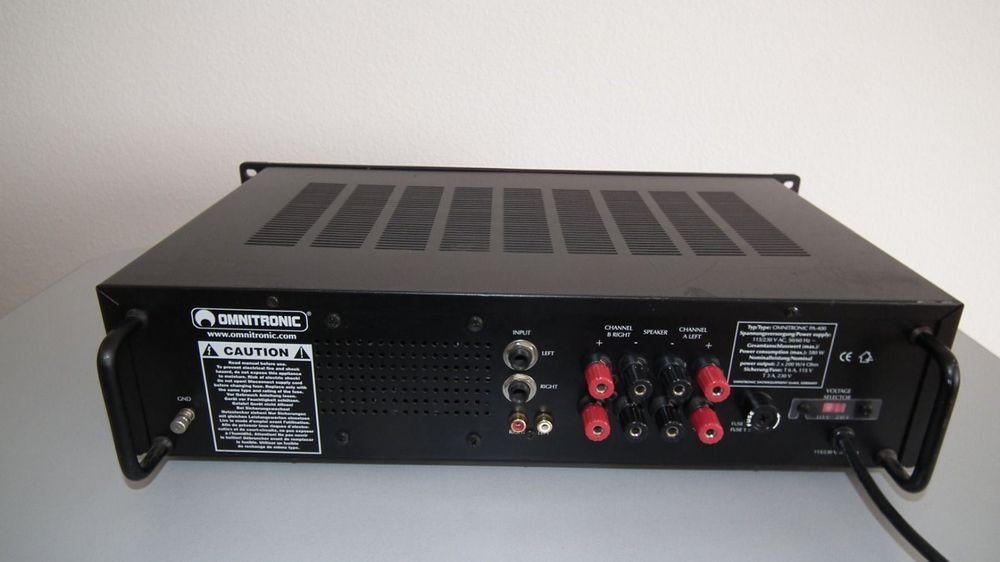 Omnitronic Power Amplifier PA-400 | Kaufen auf Ricardo