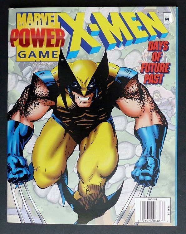 SPIDER-MAN + X-MEN WOLVERINE PULL-OUT BOARD GAME COMIC 1996 (Neu ...