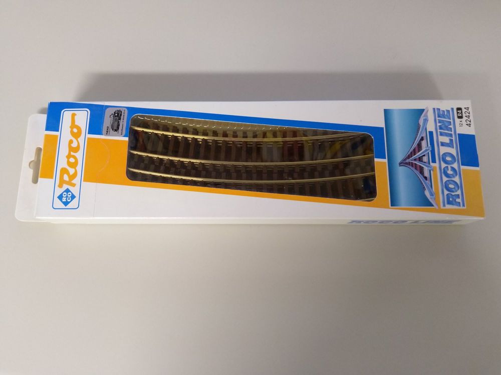 ROCO 42424 Gebogenes Gleis R4 481,2mm 30° Spur H0 / 12 Stück | Kaufen auf Ricardo