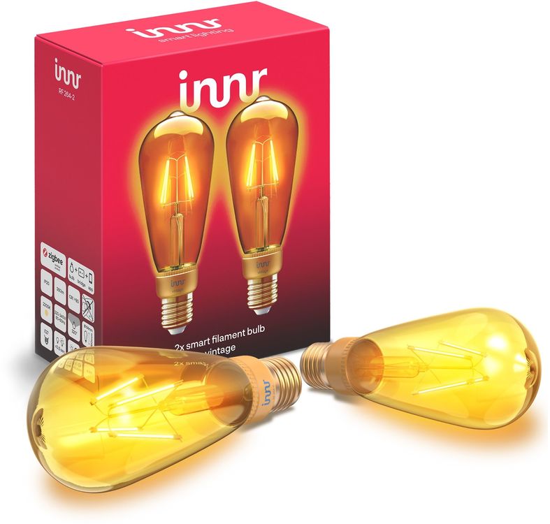 Innr Smart Bulb RF 264 (Edison) vintage (zigbee 3.0) E27 (Neu und ...