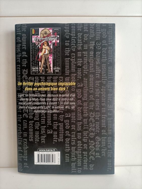 BD Manga Death Note -1- / Tsugumi Ohba - Takeshi Obata / Kan (D'occasion) à crans montana pour ...