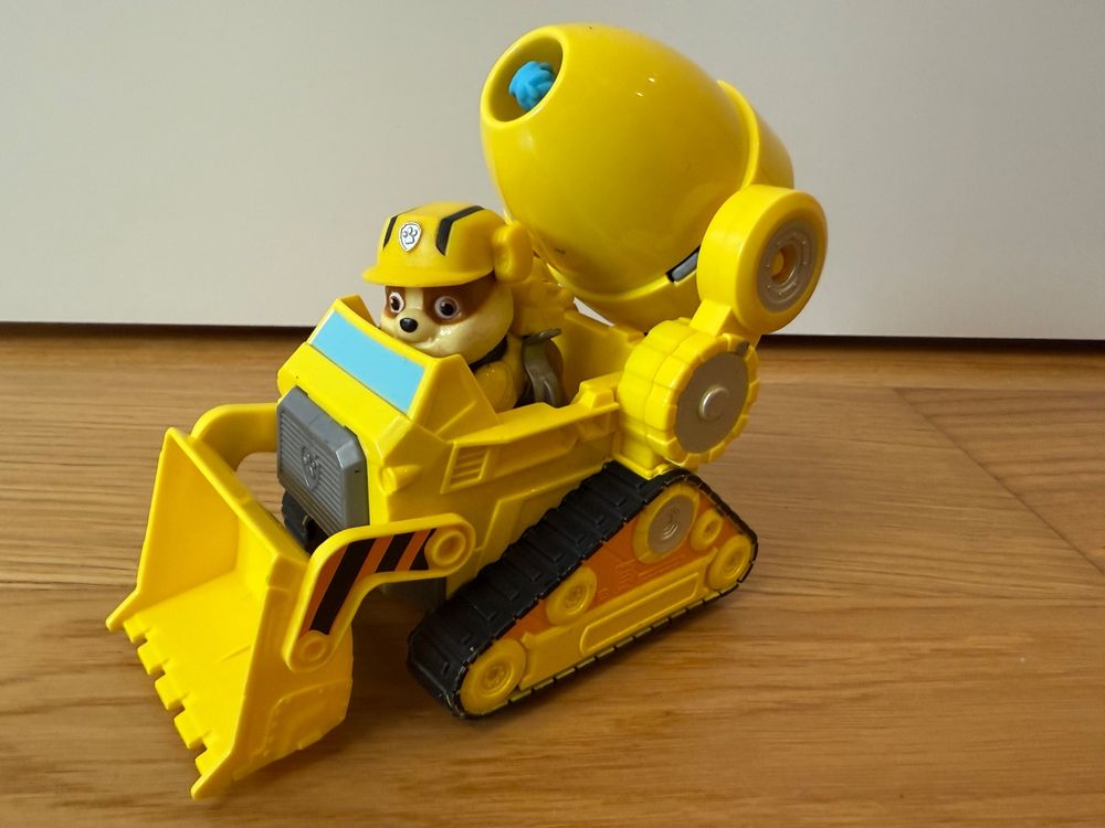 Paw Patrol Rubble Deluxe Transforming Bulldozer und Figur (Gebraucht ...