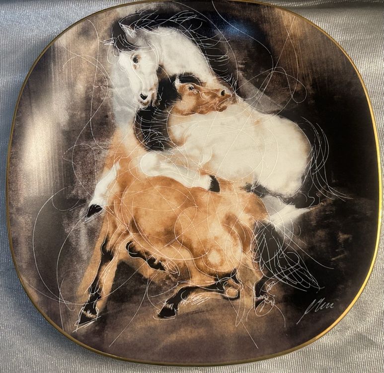 ***Orginal Rosenthal Teller „Pferdespiel“ Hans Erni *** (Gebraucht) in Winterthur für CHF 5 ...