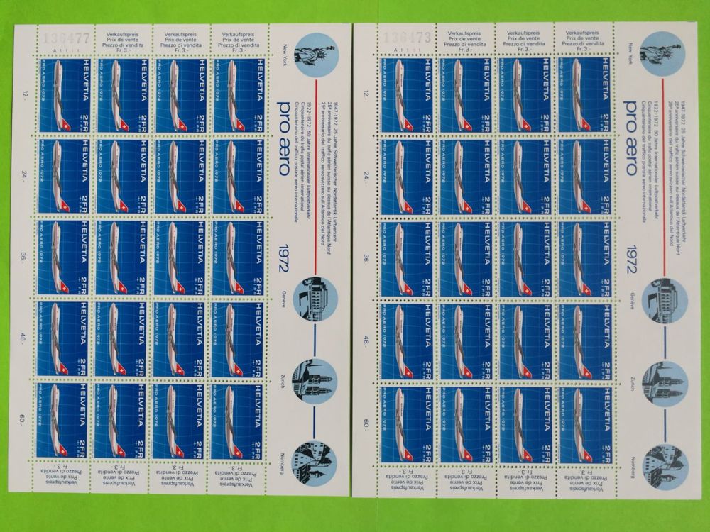 Frankaturware Pro Aero 1972, Wert 80.- (Neu (gemäss Beschreibung)) in Obfelden für CHF 64 – mit ...