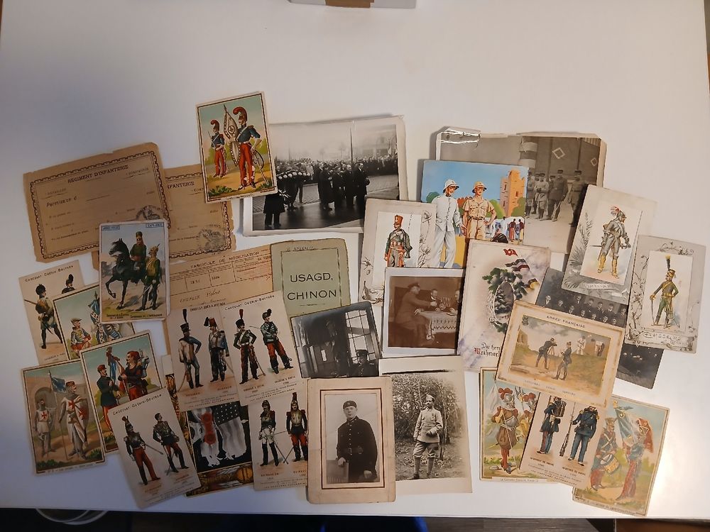 Collection Militaria: Photos, Cartes, Documents Anciens (Gebraucht) in ...
