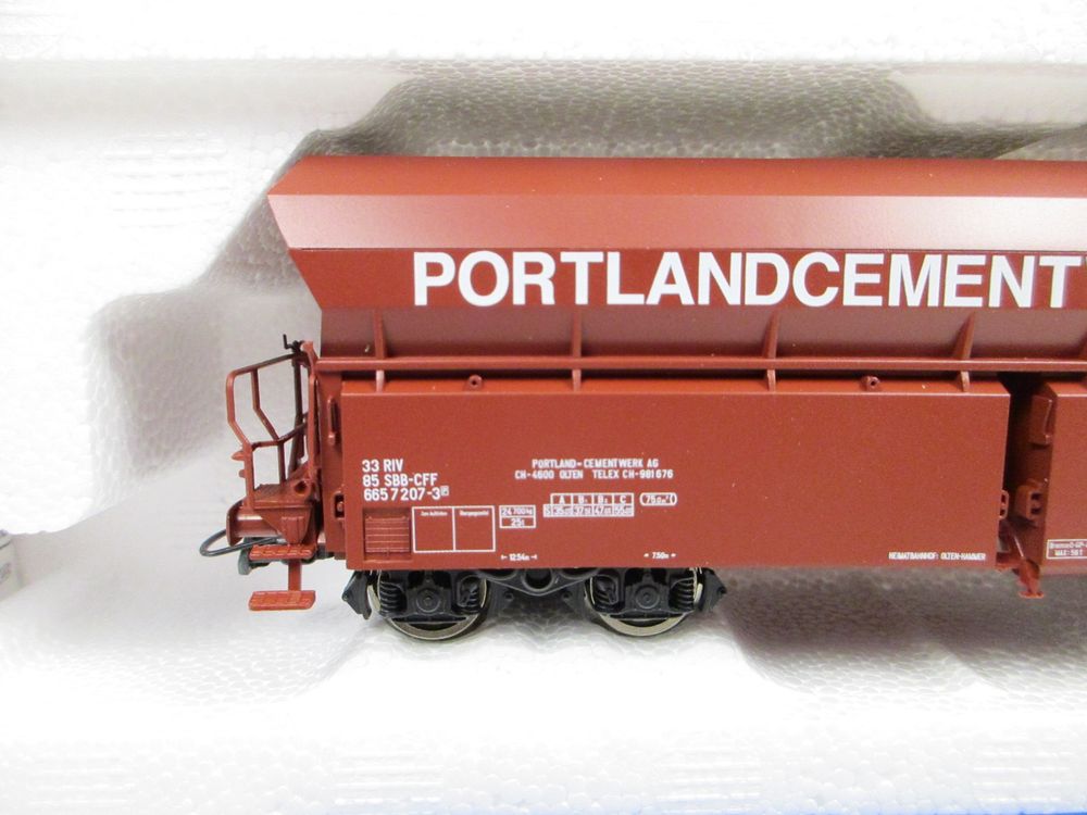 Roco H0 47409 SBB Selbstentladewagen PORTLANDCEMENT OLTEN (Neu und ...