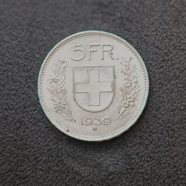 5 Franken 1939 (Gebraucht) in Grenchen für CHF 9 – mit Lieferung auf Ricardo kaufen