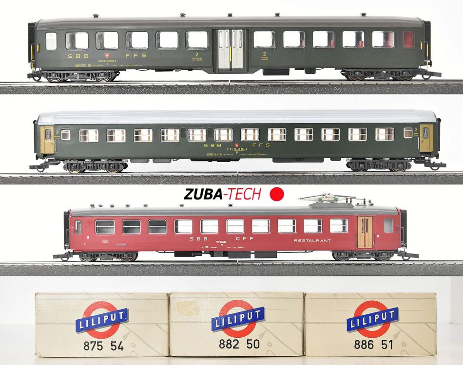 Liliput 3x Personenwagen der SBB H0 GS mit OVP | Kaufen auf Ricardo