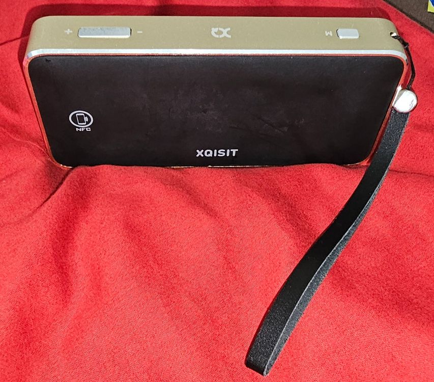 XQISIT Bluetooth Lautsprecher Gold Premium zum Mitnehmen📌 (Neu (gemäss ...