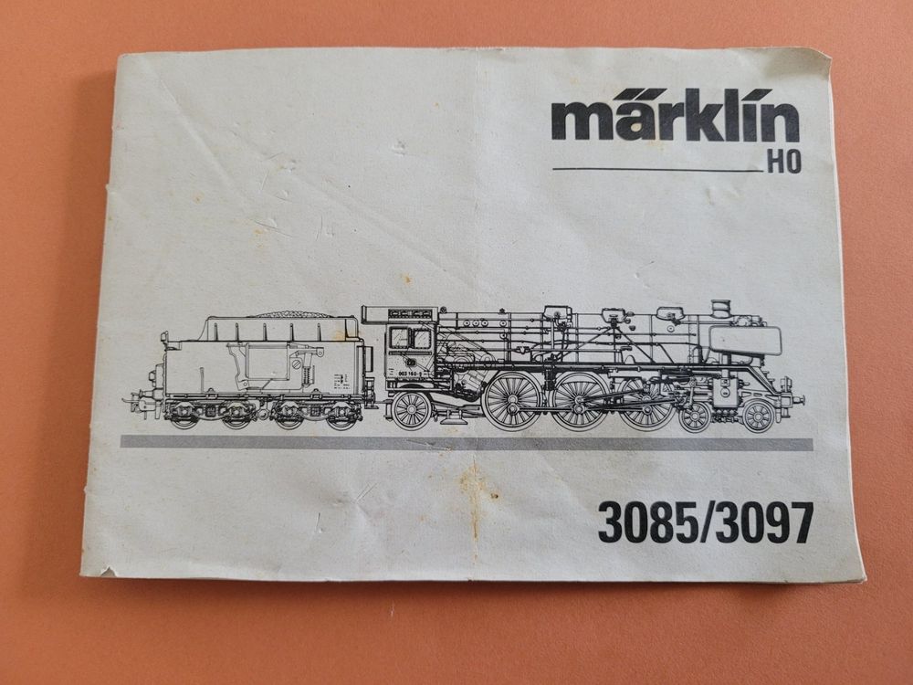 Märklin H0 - Anleitung für Dampf-Lokomotive 3085/3097 (Gebraucht) in ...