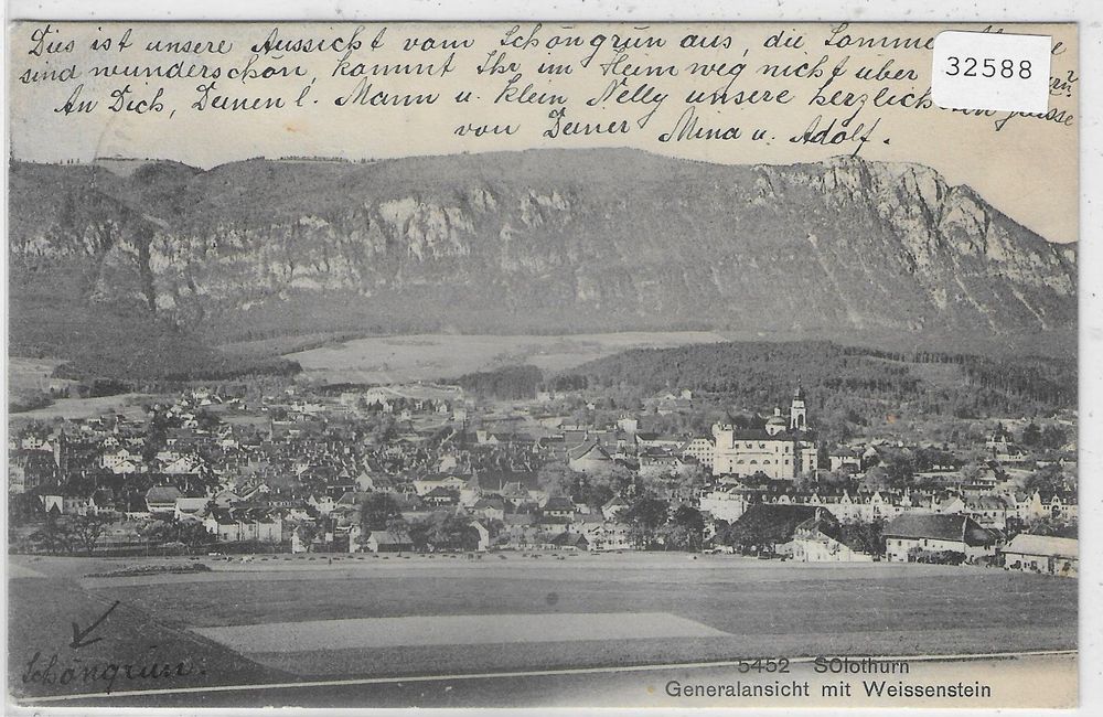 Solothurn - Generalansicht mit Weissenstein 1908 | Kaufen auf Ricardo