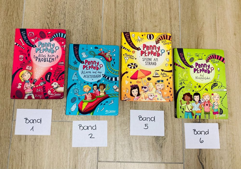 Penny Pepper Bücher, Band 1, 2, 5, 6, Jugendbücher Set (Neu (gemäss ...