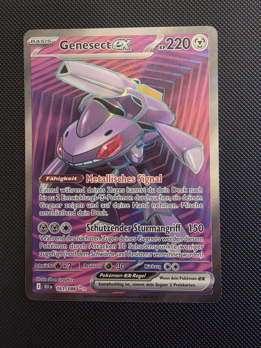 Pokémon TCG – BLK Genesect ex 161/086🇩🇪 (Neu (gemäss Beschreibung)) in ...