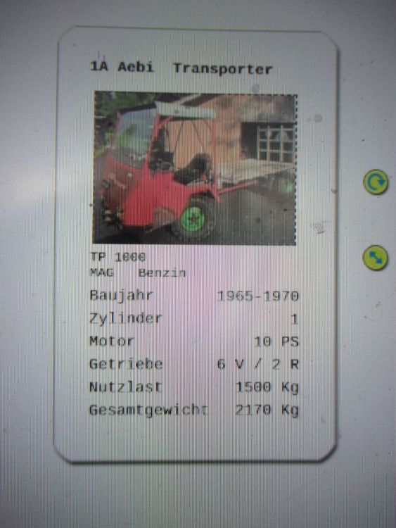 Aebi Transporter (Neu und originalverpackt) in Herznach für CHF 30 – mit Lieferung auf Ricardo ...