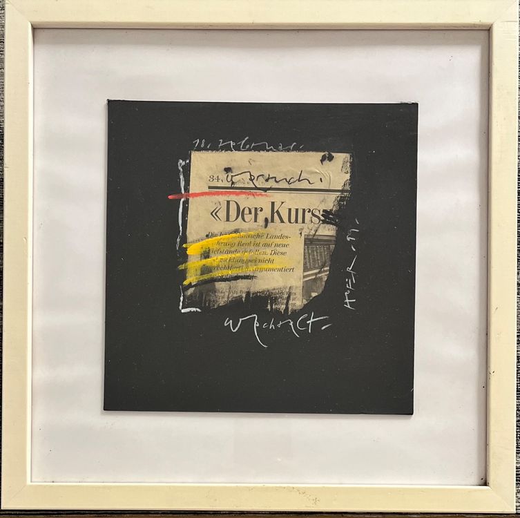 Kollage Mischtechnik, Unleserlich Signiert (Gebraucht) in Root für CHF 19 – mit Lieferung auf ...