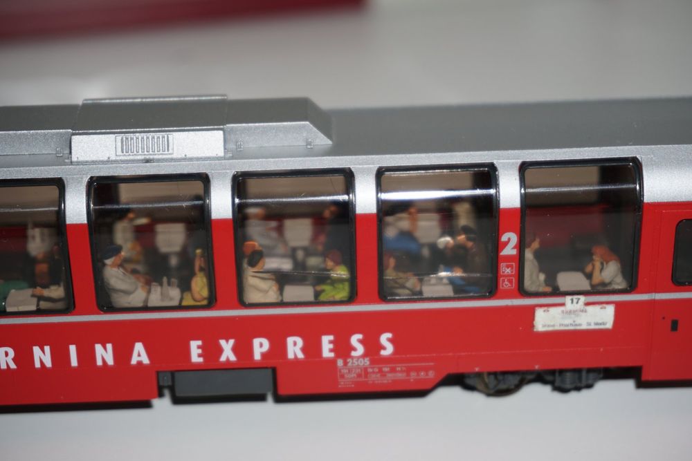 BEMO - RhB B 2505 Panoramawagen 2.Klasse Bernina Express H0m (Gebraucht) in Matten b. Interl für ...