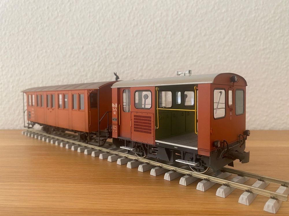 ABG RhB Traktor sowie MBA Pirovino Werkstattwagen (Neu (gemäss ...