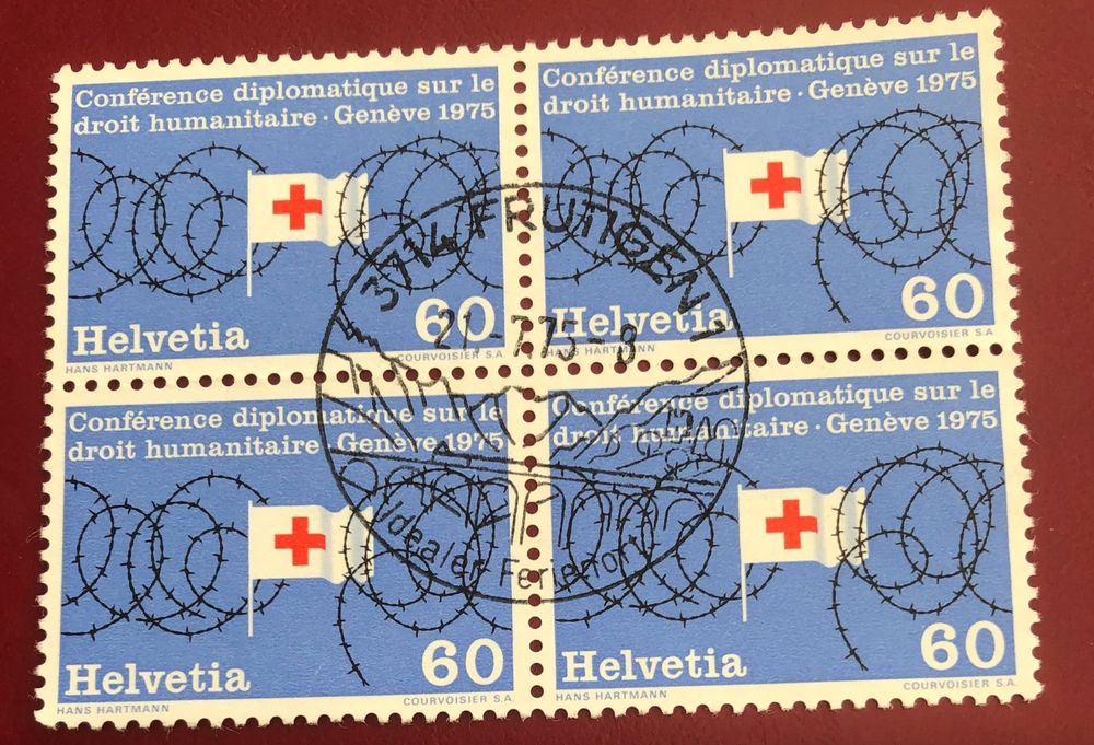 4 er Block Nr.563 mit Stempel (Gebraucht) in Aarau für CHF 0.5 – mit ...