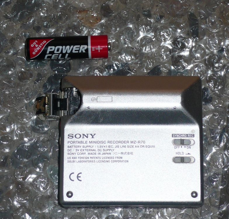 SONY MZ-R70 Portable Mini Disc Recorder Walkman Digital Rec (Gebraucht ...
