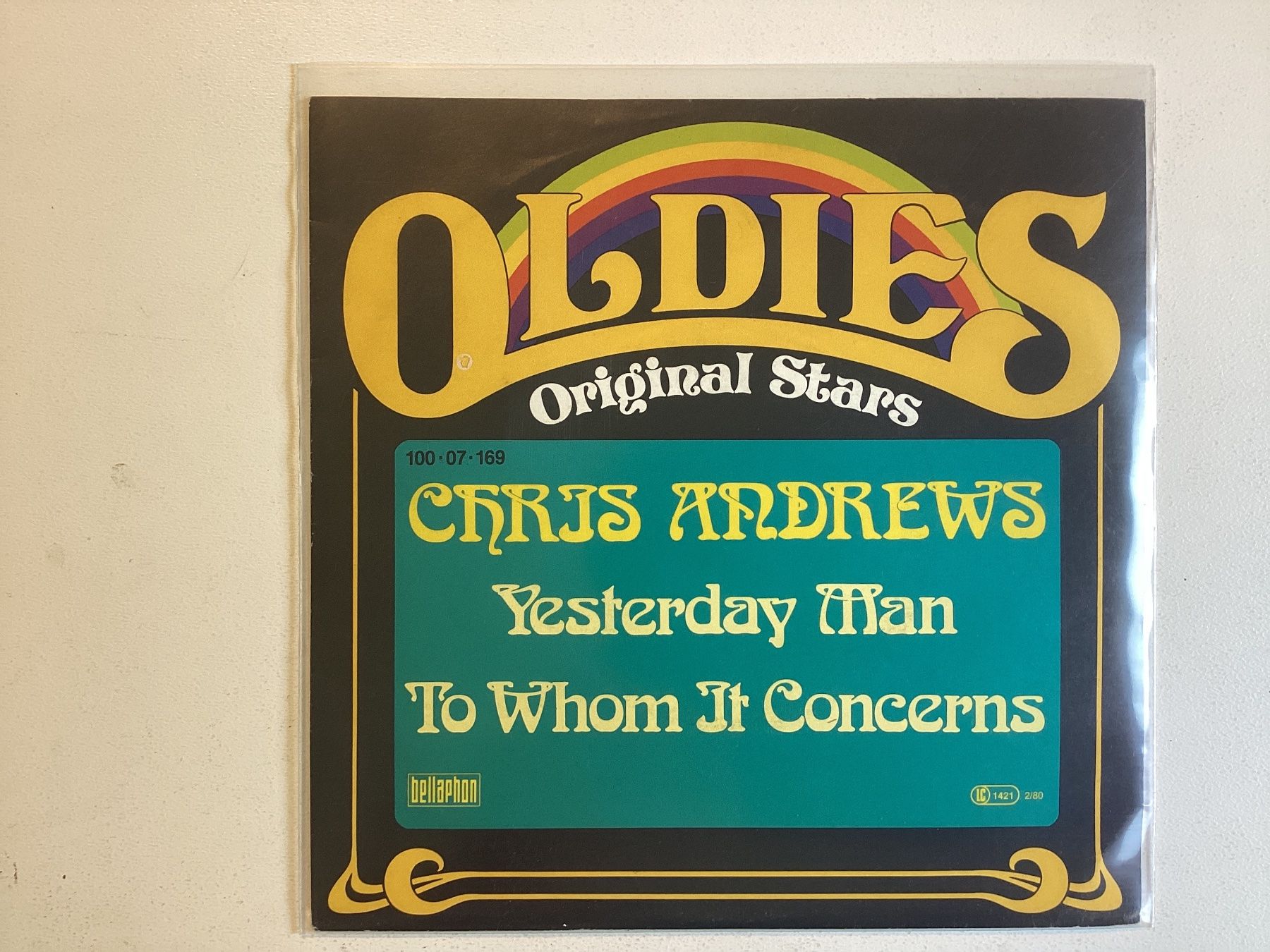 Chris Andrews Single - Yesterday Man / To Whom It Concerns (Gebraucht ...