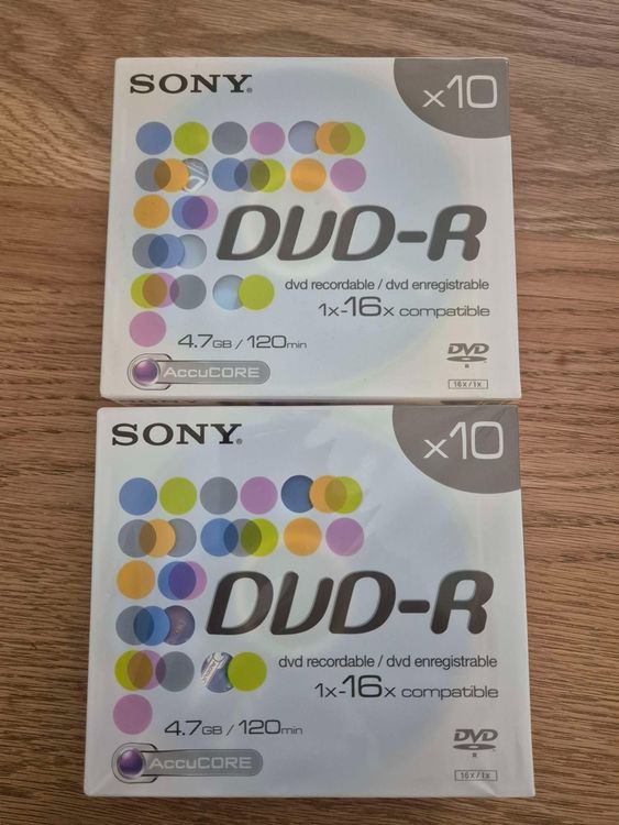 Sony 4.7GB DVD+R /120 Min (Neu und originalverpackt) in Studen BE für CHF 9.9 – mit Lieferung ...