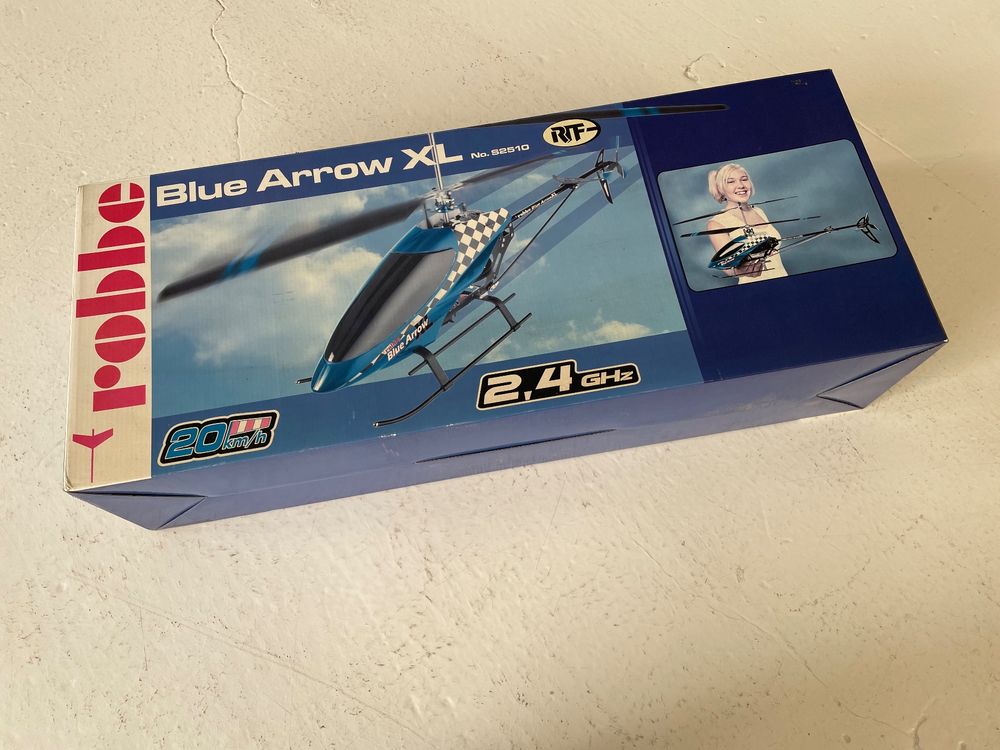 RC Helikopter ROBBE Blue Arrow XL / in Org. Verpackung (Neu (gemäss ...