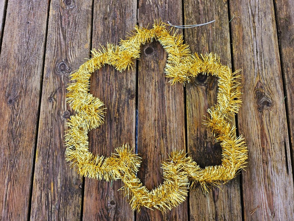 Stern Weihnachten Draht/Lametta/Girlande gold (Gebraucht) in Siblingen ...