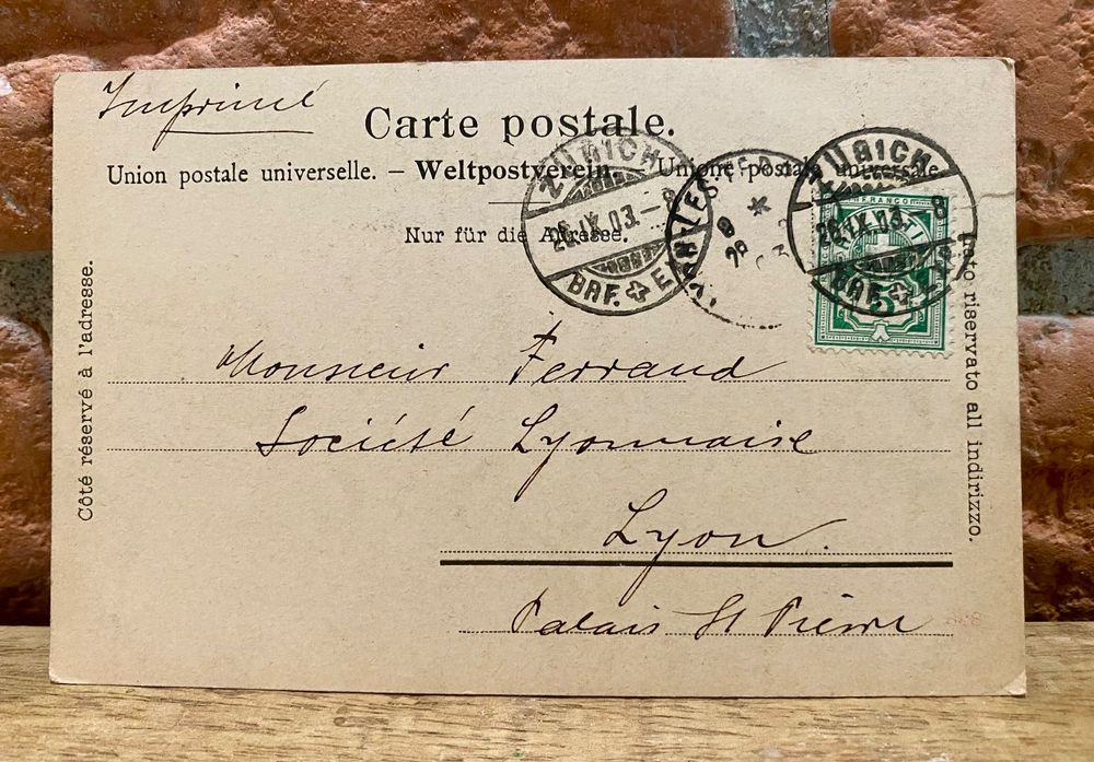 1903 Alte AK - DAS OBERENGADIN von Muottas Muragl aus (Gebraucht) in Root für CHF 1 – mit ...