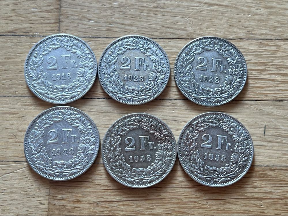 Schweiz - Lot 2 Franken | Kaufen auf Ricardo