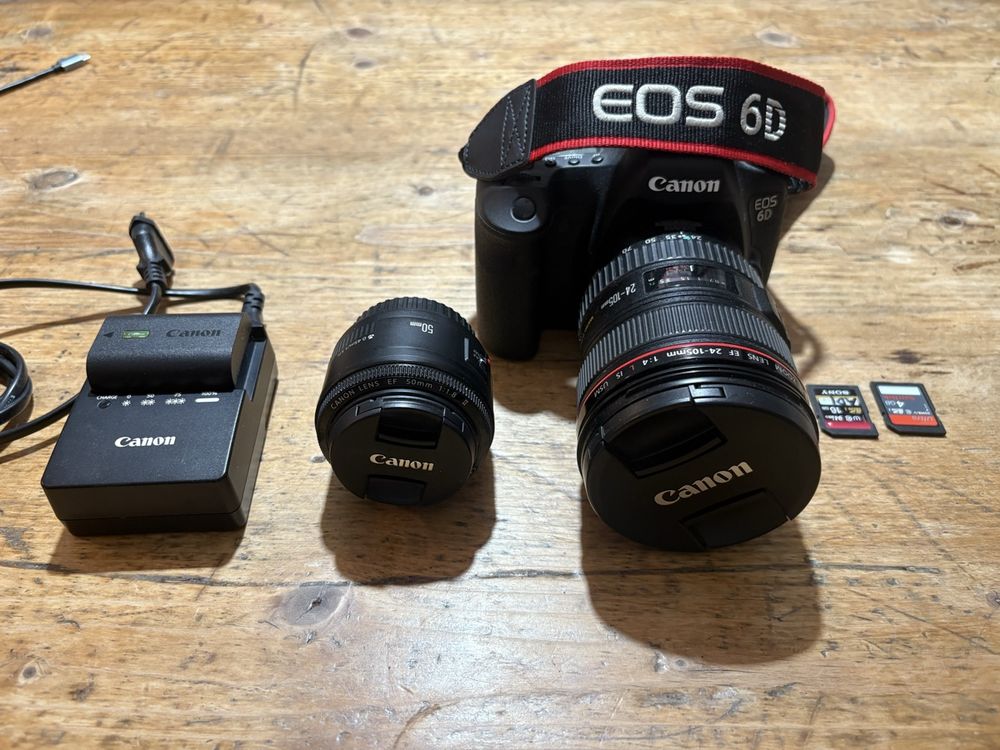 Canon Eos 6d Mit 2 Objektiven Ef 24 105mm And Ef 50mm Gebraucht In