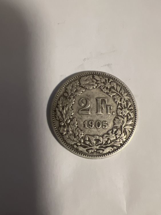 2 Franken Silbermünze jg 1905 | Kaufen auf Ricardo
