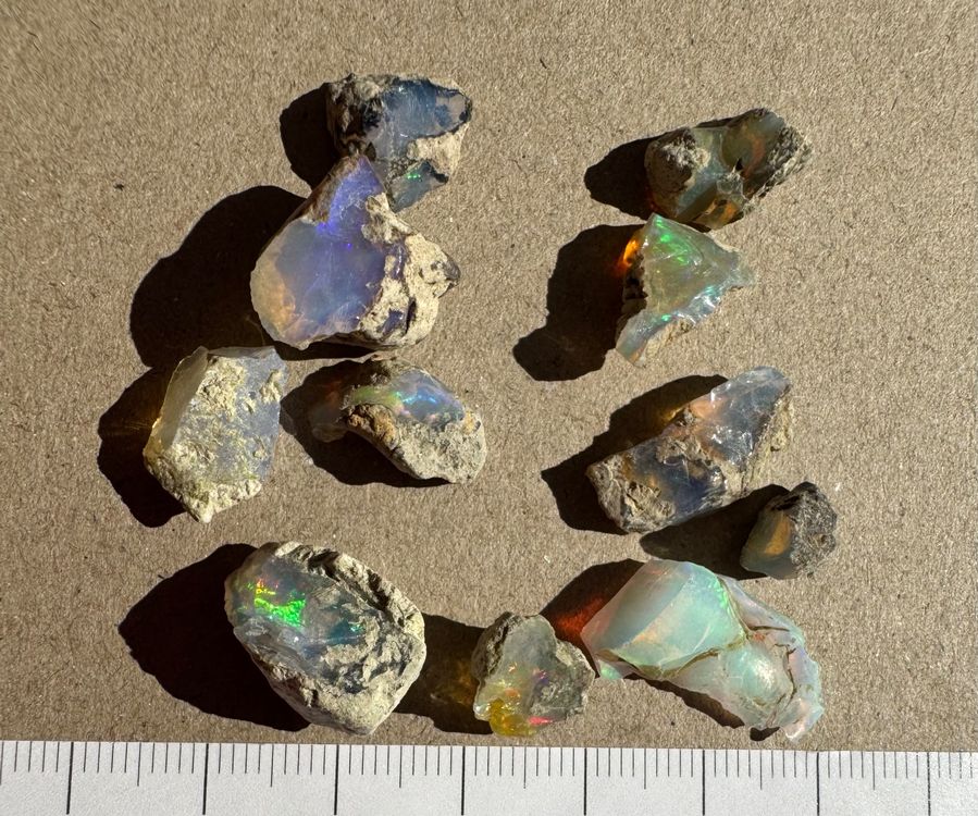 Opale aus Welo Mine Aethiopen - BEAUTY Splitter roh Opal (Neu und ...