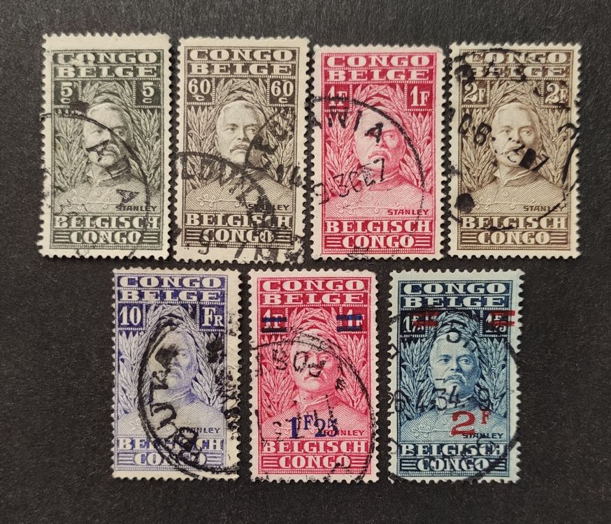 Belgisch-Kongo 1928-31, Sir Henry M. Stanley, LoT gestempel (Gebraucht ...